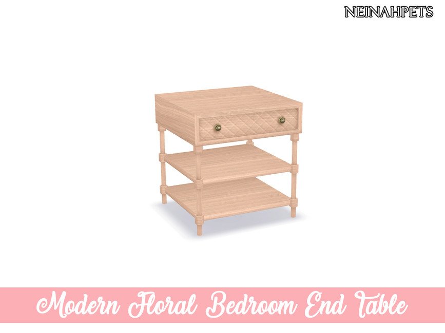 The Sims Resource - Modern Floral End Table