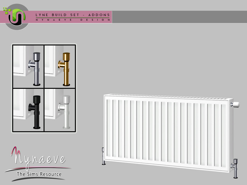 The Sims Resource - Lyne Build Addons - Radiator - 2x1