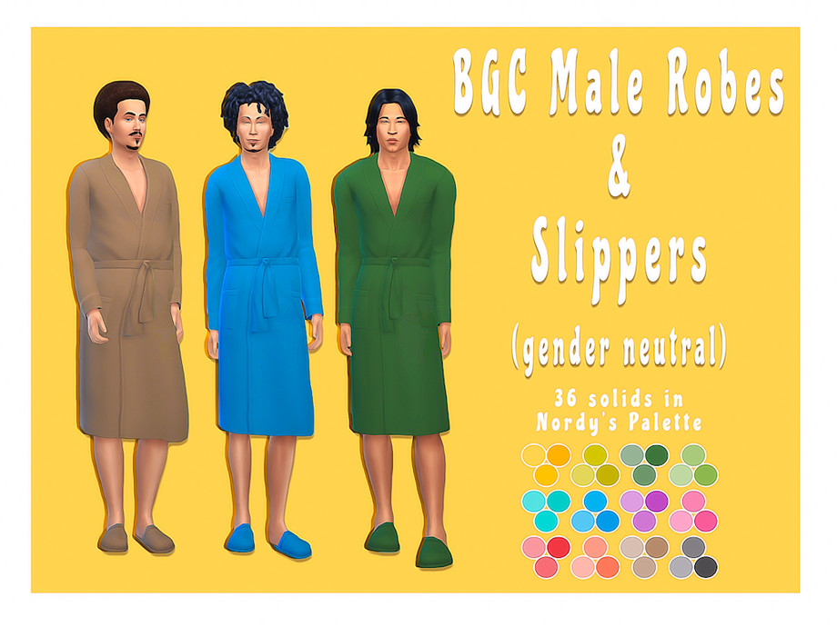 The Sims Resource | Male BGC Robes
