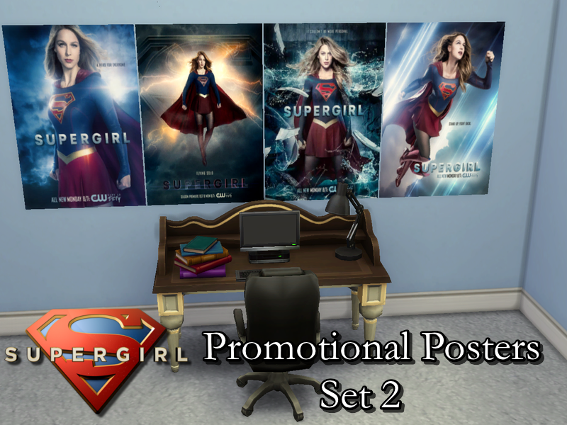 The Sims Resource | Supergirl Promo Posters Set