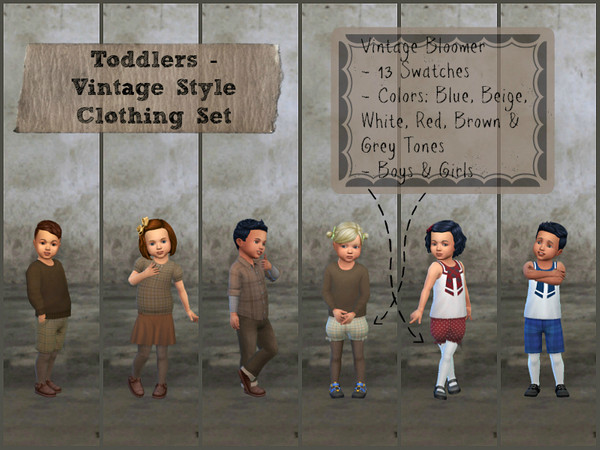The Sims Resource | Vintage Toddlers - Bloomer - Toddlers SP needed