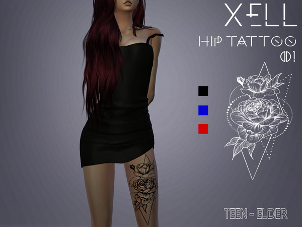 The Sims Resource | Hip Tattoo 01
