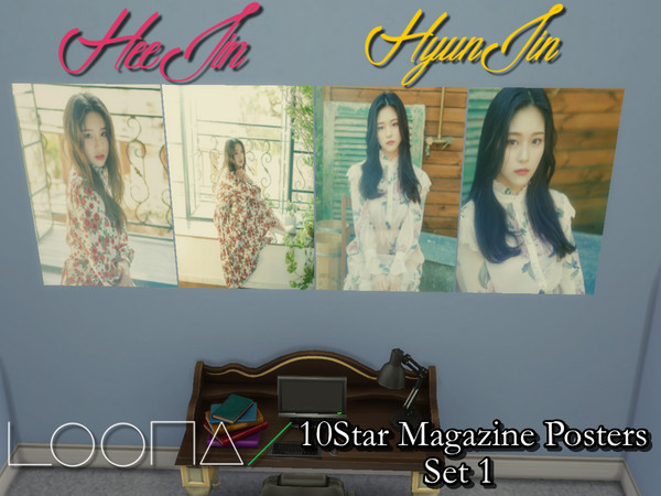 The Sims Resource | Loona 10Star Magazine Posters (Set 1)