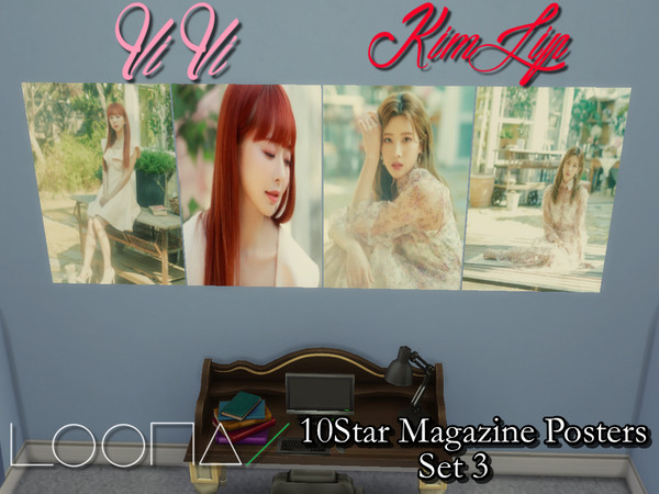 The Sims Resource | Loona 10Star Magazine Posters (Set 3)