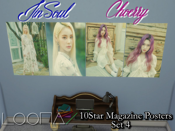 The Sims Resource | Loona 10Star Magazine Posters (Set 4)