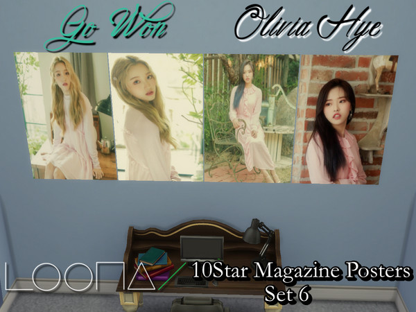 The Sims Resource | Loona 10Star Magazine Posters (Set 6)