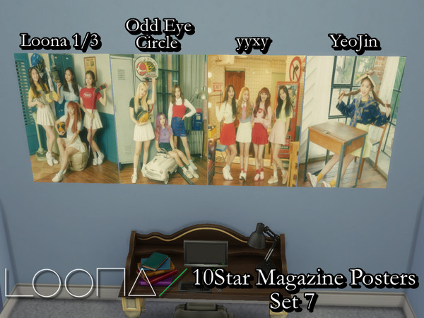 The Sims Resource | Loona 10Star Magazine Posters (Set 7)