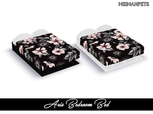 The Sims Resource | Aria Bedroom Bed