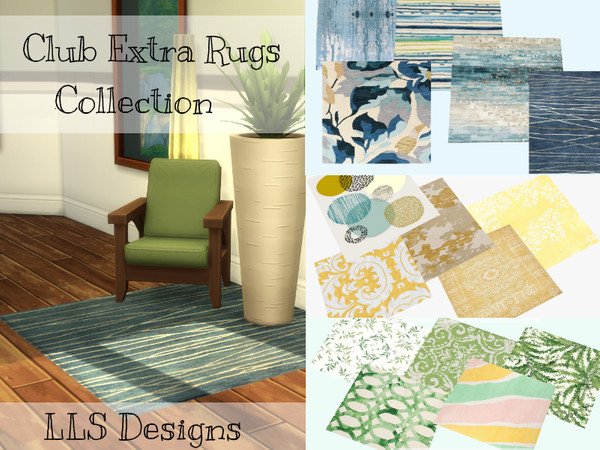 The Sims Resource | Club Extra Rug Set
