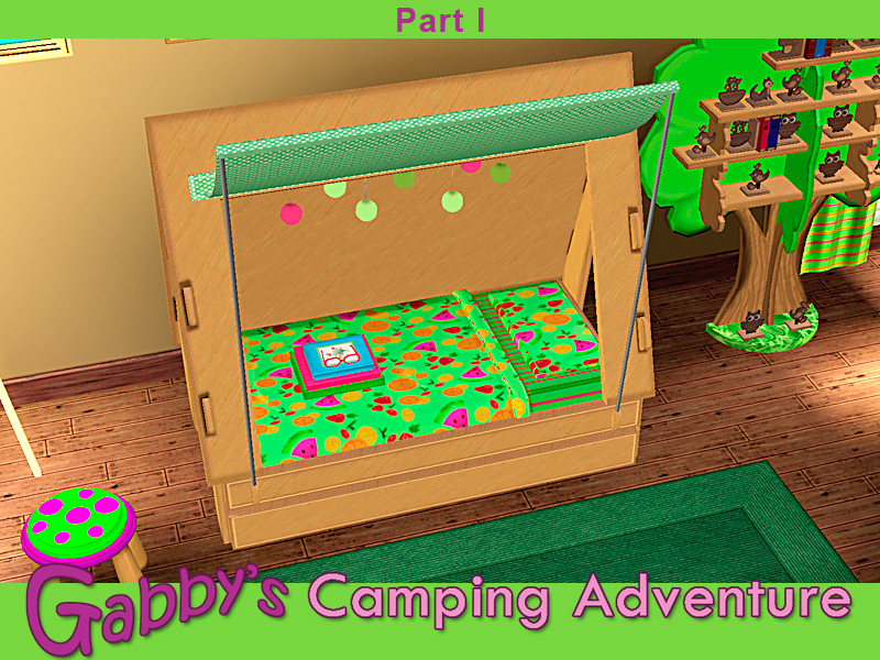 The Sims Resource | Gabby's Camping Adventure Tent Bed