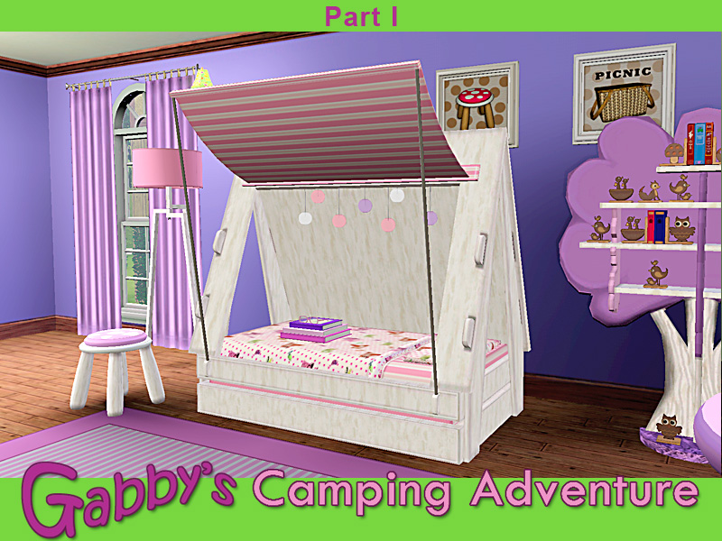The Sims Resource | Gabby's Camping Adventure Tent Bed