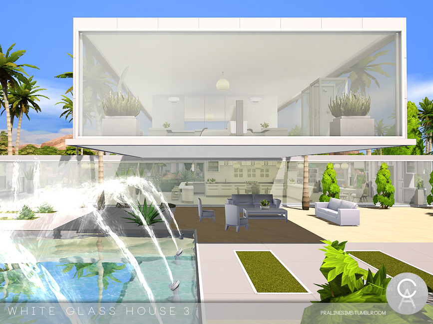 The Sims Resource - White Glass House 3
