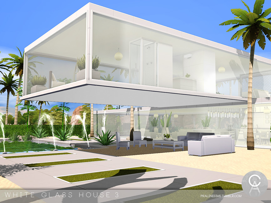 The Sims Resource - White Glass House 3