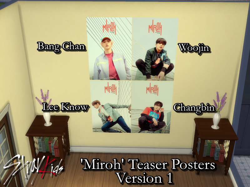 The Sims Resource - Stray Kids Miroh Posters V1 Set 1
