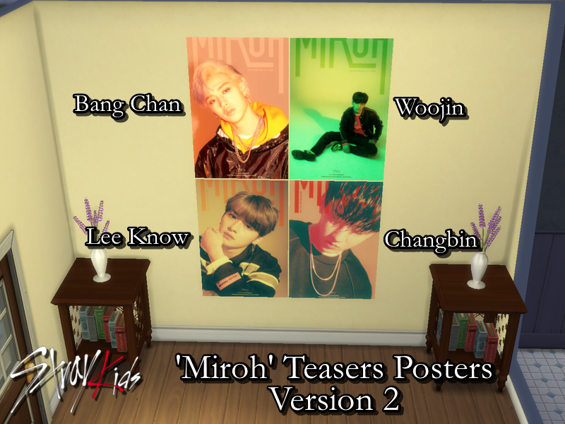 The Sims Resource | Stray Kids Miroh Posters V2 Set 1