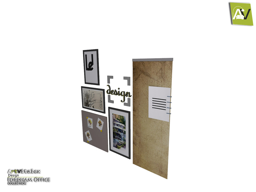 The Sims Resource - Fordham Pictures And Photo Magnet