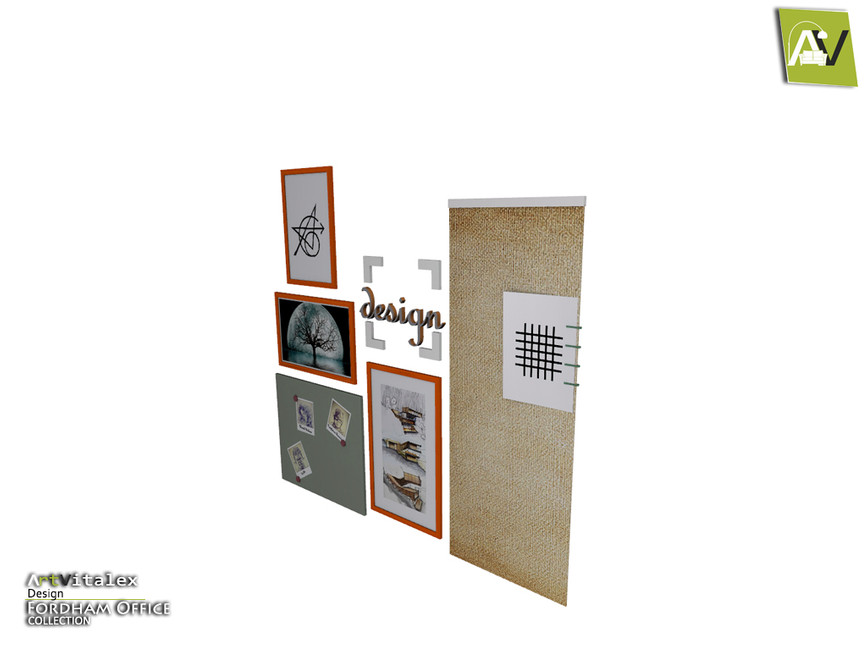 The Sims Resource - Fordham Pictures And Photo Magnet