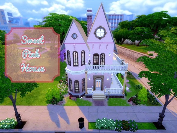 The Sims Resource | Sweet Pink House