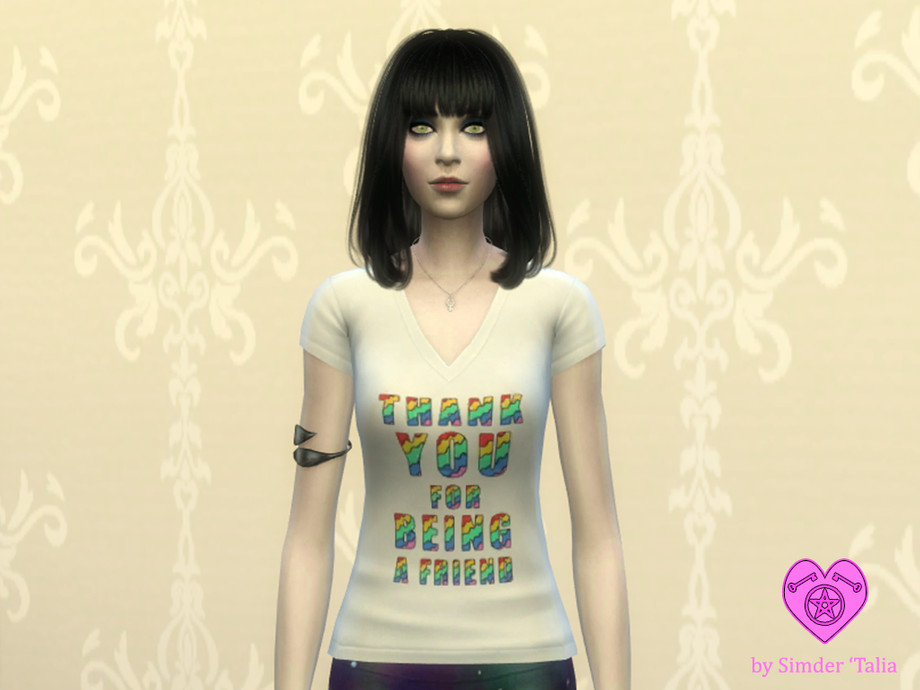 The Sims Resource | LGBTQ+ Allies T Shirt 2 - feminine fit tee