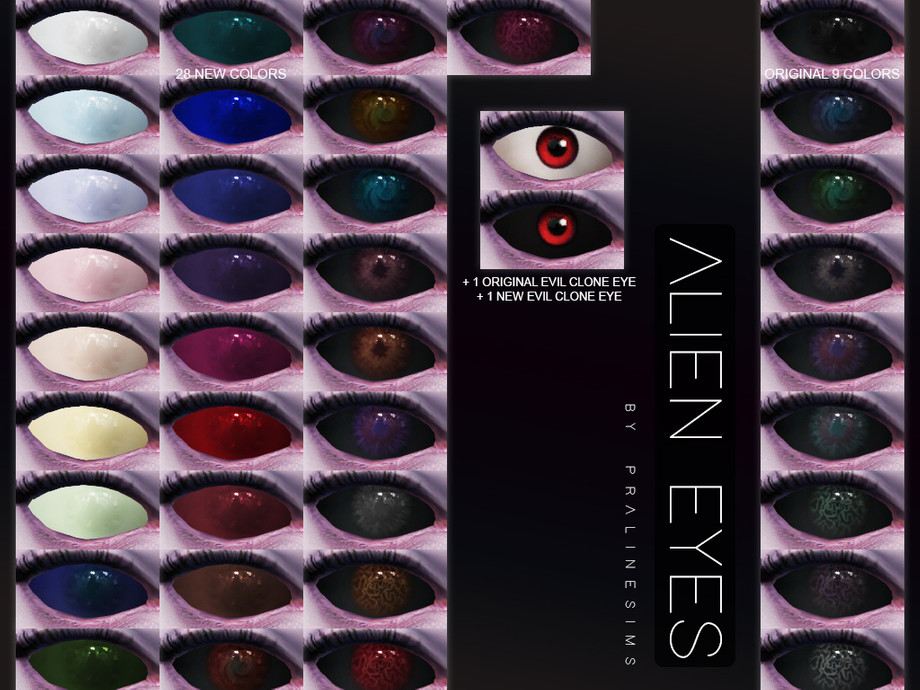 The Sims Resource | Alien Eyes N159 FACEPAINT