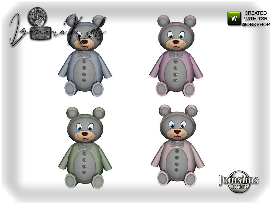 The Sims Resource - Izanora kids bedroom part 2 teddy bear more big