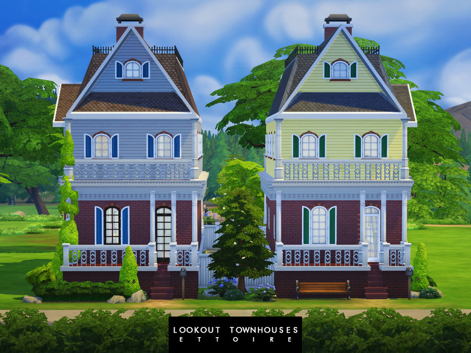 The Sims Resource | Lookout Townhouses