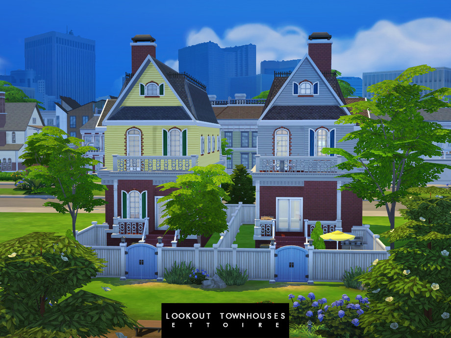 The Sims Resource | Lookout Townhouses