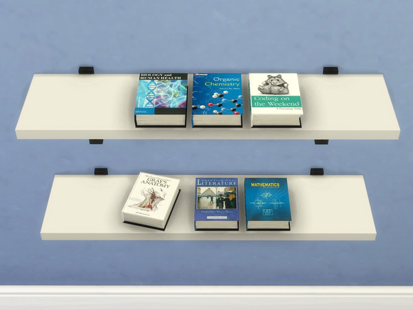 The Sims Resource | Literate Sims Mega Book Set 6 - Textbooks Set A