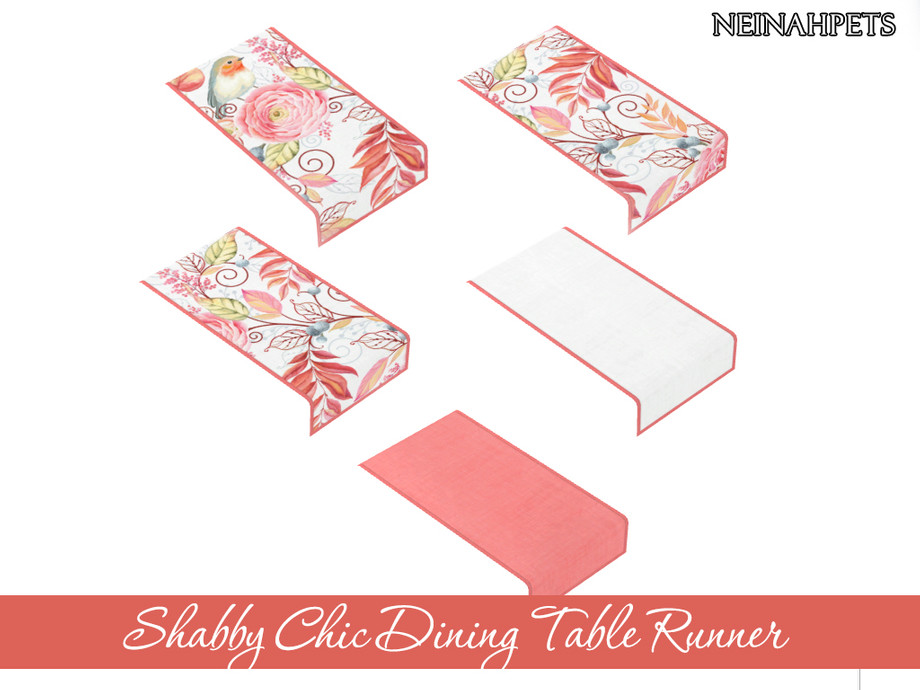 The Sims Resource - Shabby Chic Dining Table Runner