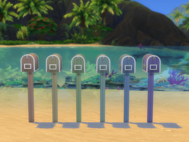 The Sims Resource | TS4 Base Game Mailbox Recolours-5