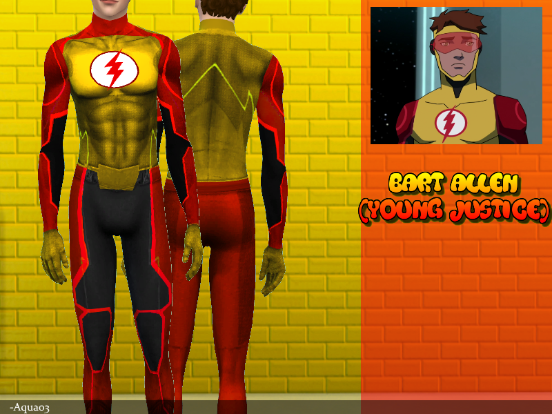 The Sims Resource | Kid Flash Suit recolors