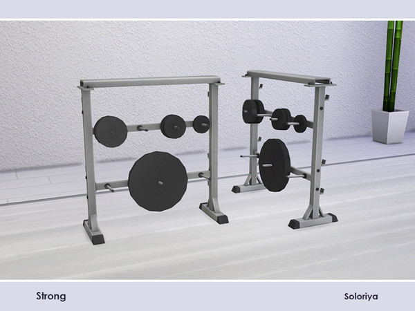 The Sims Resource | Strong. Weight Plates Rack, v1