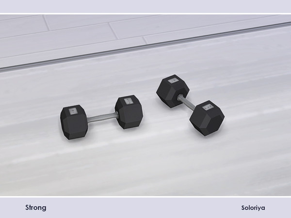 The Sims Resource | Strong. Hex Dumbbell