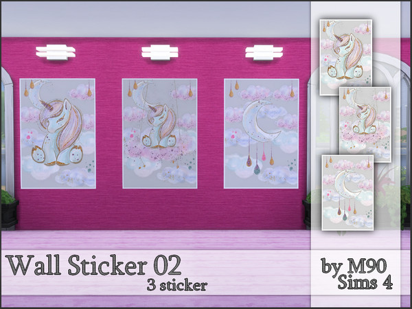 The Sims Resource - M90 Wall Sticker 02