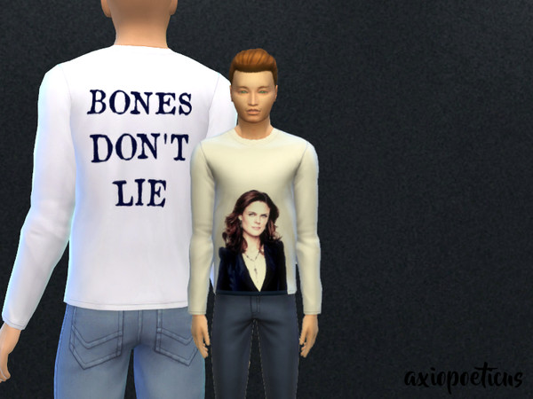 The Sims Resource - Bones Long Sleeve