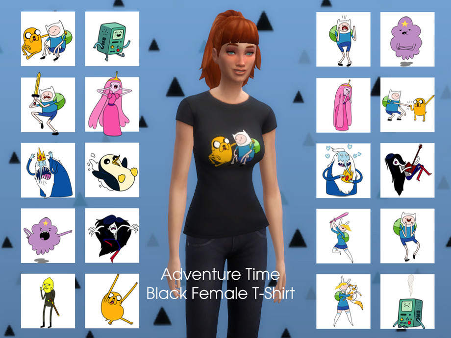 The Sims Resource | Adventure Time Female T-Shirt