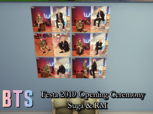 The Sims Resource | BTS Festa 2019 Posters (NamGi) REQUIRES GET TO WORK