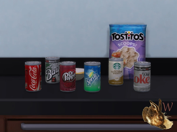 The Sims Resource | Soda Cans Collection Set 1