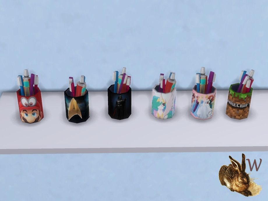 The Sims Resource | Kids Fun Toothbrush Cup