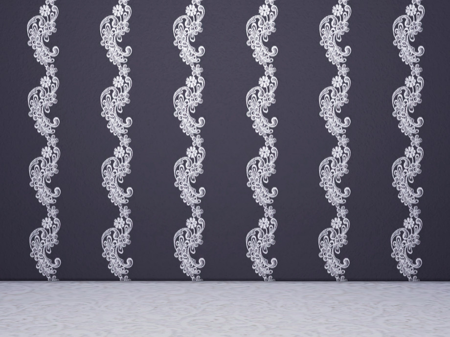 The Sims Resource | Lace wallpaper [TS4]