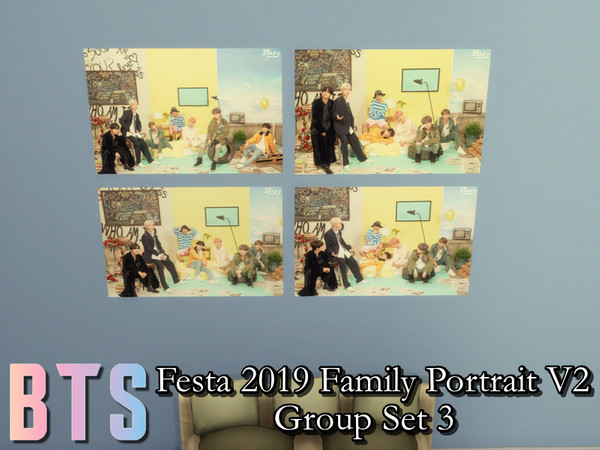The Sims Resource | BTS Festa2019 Family Portrait 2 Posters REQUIRES ...
