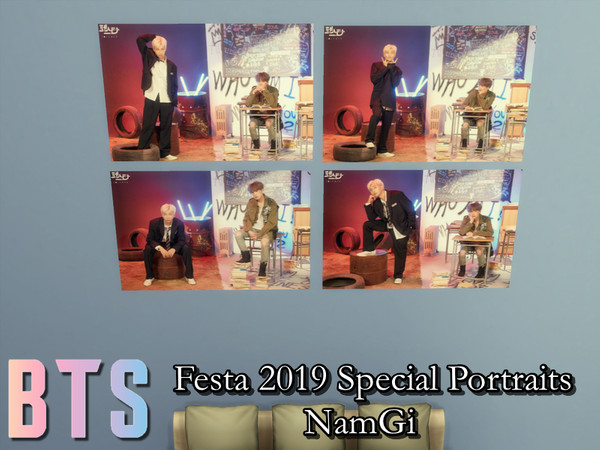 The Sims Resource | BTS Festa 2019 Special Posters (NamGi) REQUIRES GET ...