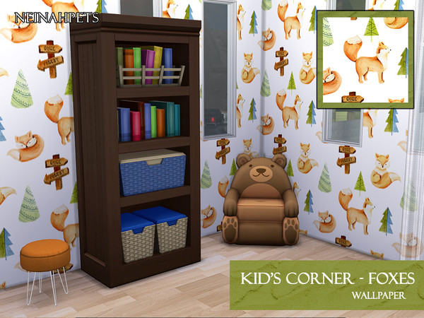 The Sims Resource - Kid's Corner - Fox Wallpaper