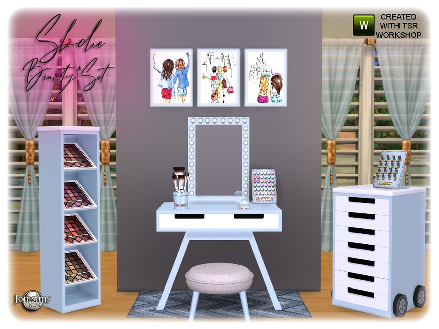 The Sims Resource - SLODIE beauty make up set