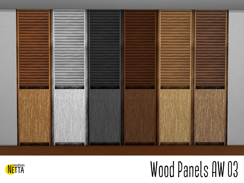 The Sims Resource | Wood Panels AW 03