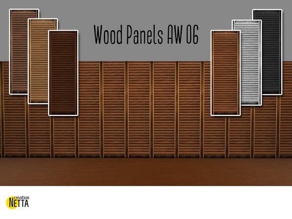 The Sims Resource | Wood Panels AW 06