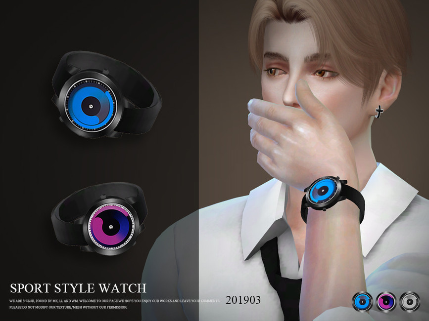 The Sims Resource - S-Club LL ts4 watch 201903