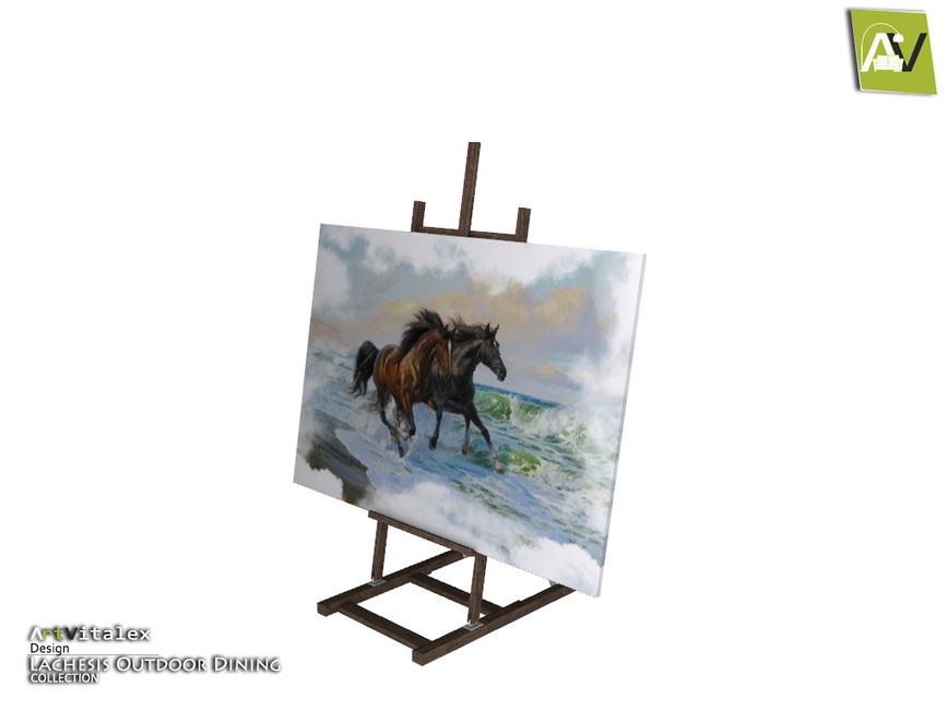The Sims Resource - Lachesis Easel With Painting
