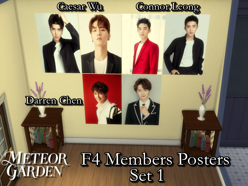 The Sims Resource | F4 Meteor Garden (2018) Posters Set 1