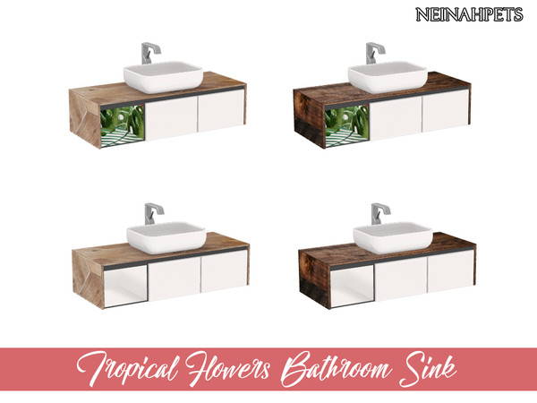 The Sims Resource | Tropical Flowers Bathroom - Sink
